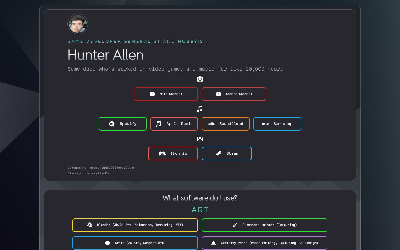 Links [hunterallenlinks.carrd.co]